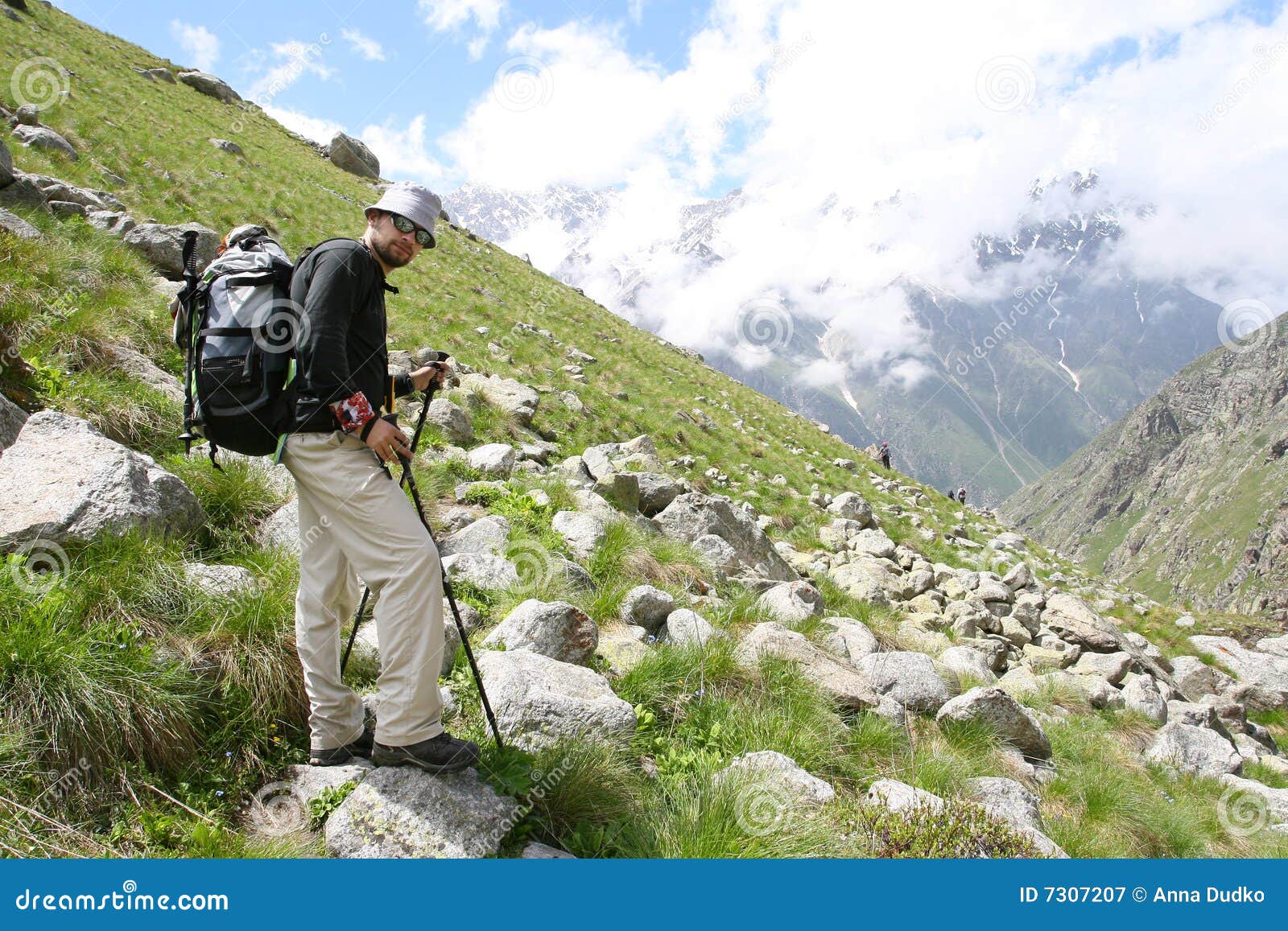 Hiker stock image. Image of people, high, natural, active - 7307207