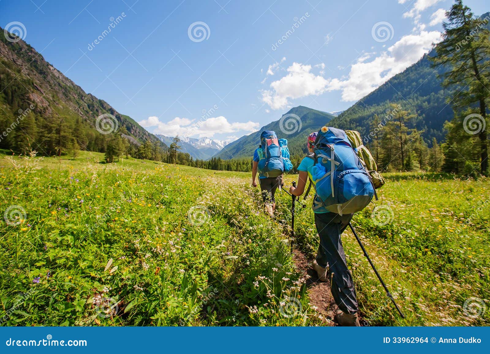 Hiker in Altai Mountains, Russian Federation Stock Photo - Image of ...