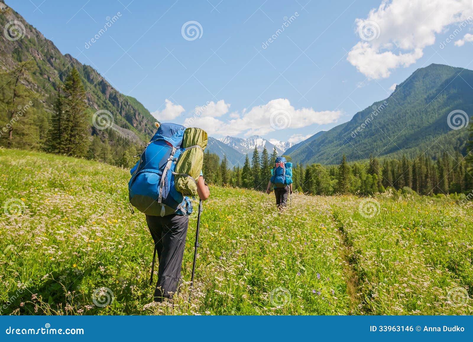 Hiker in Altai Mountains, Russian Federation Stock Photo - Image of ...