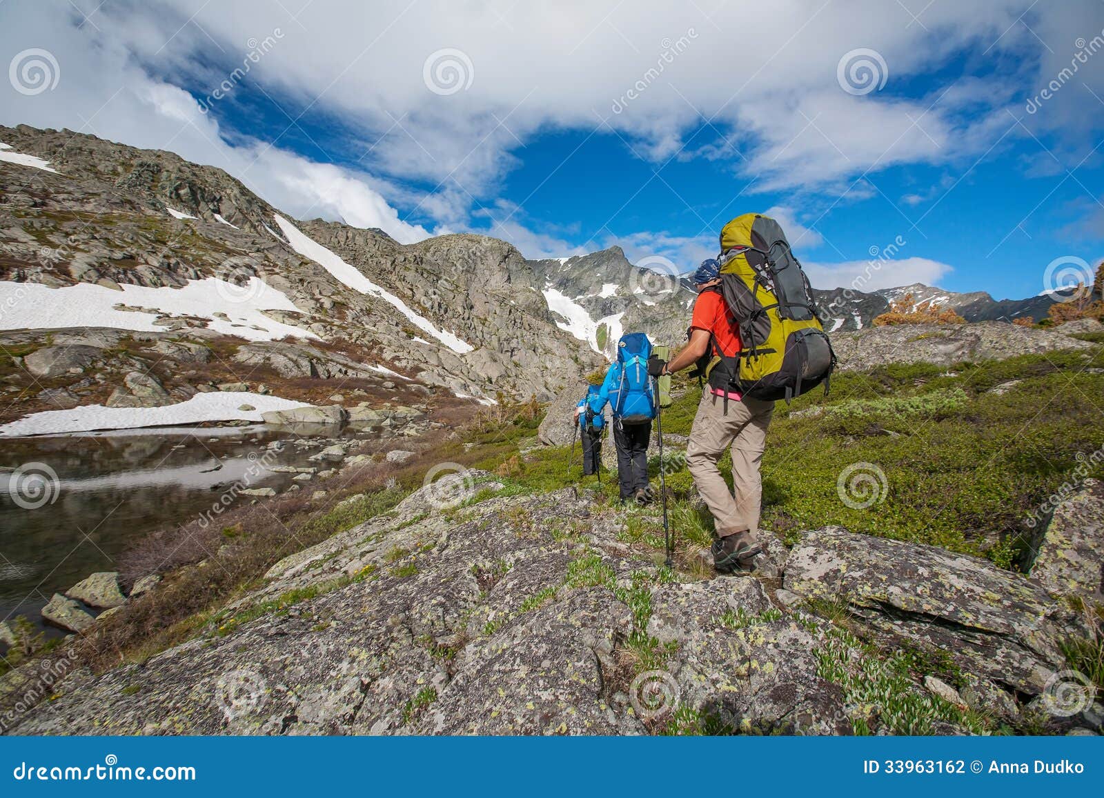 Hiker in Altai Mountains, Russian Federation Stock Photo - Image of ...
