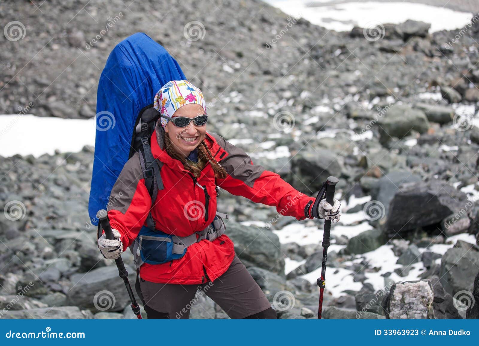 Hiker in Altai Mountains, Russian Federation Stock Image - Image of ...