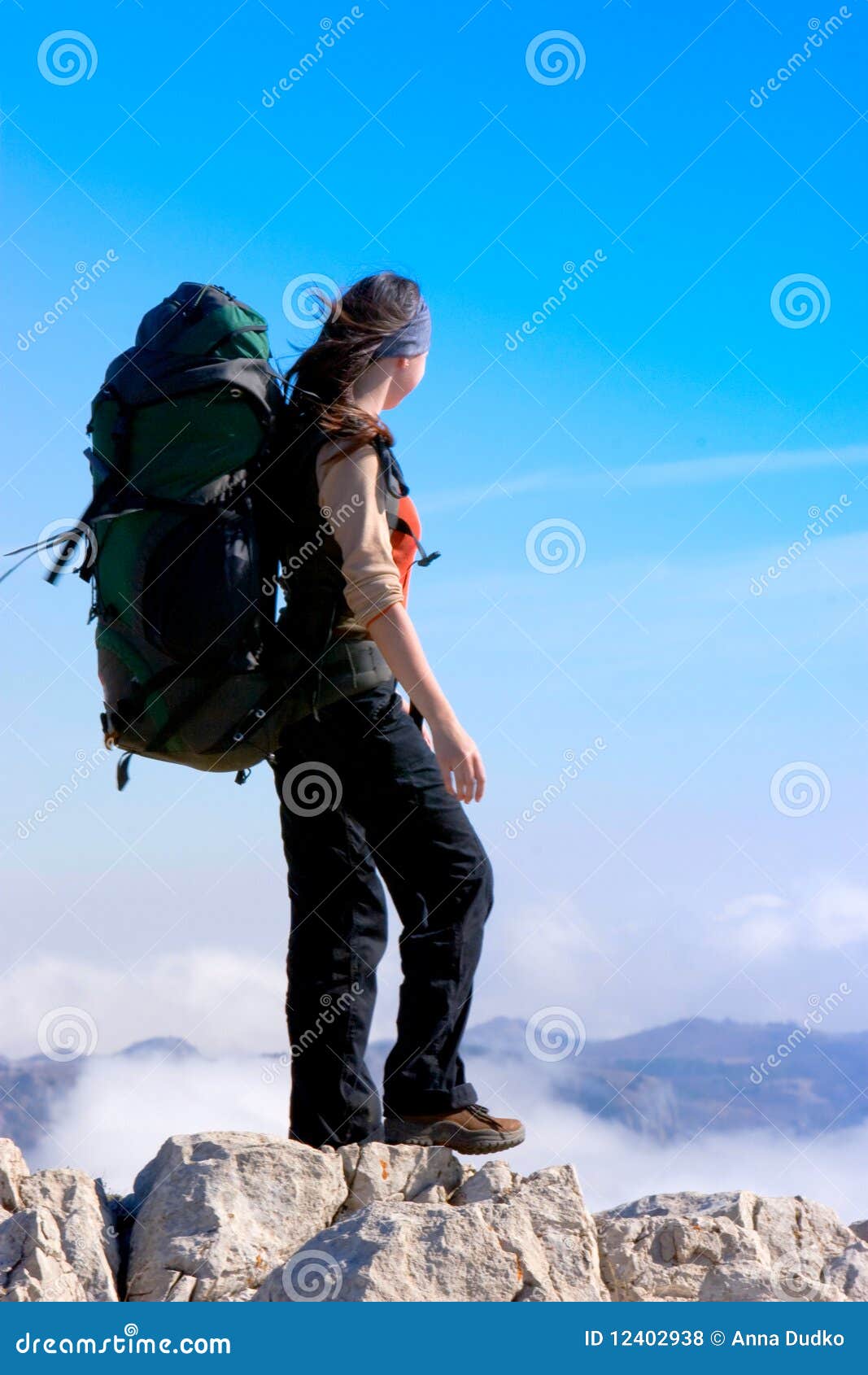 Hiker in autumn stock photo. Image of path, adventure - 12402938