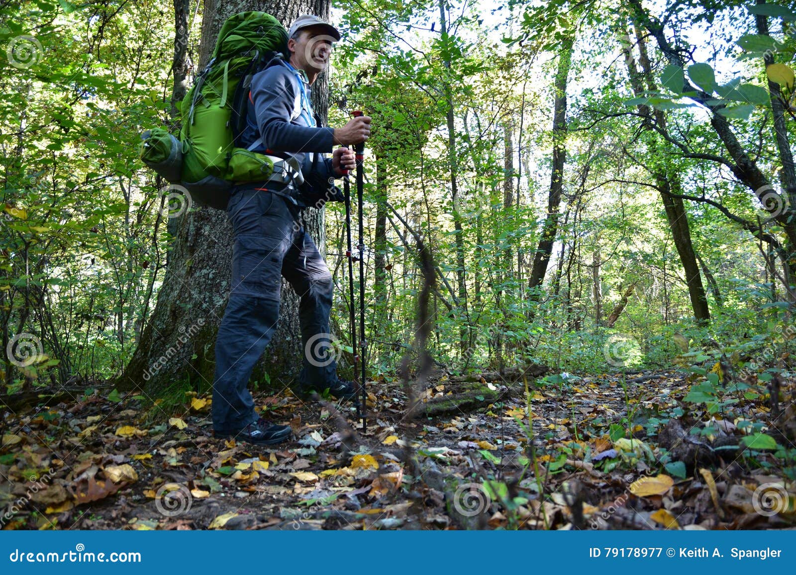 Hiker / Backpacker stock image. Image of adventurer, exploring - 79178977