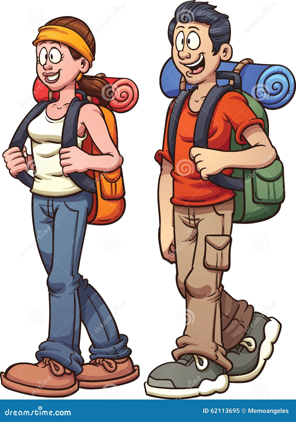 Hiker Couple Stock Vector Image 62113695
