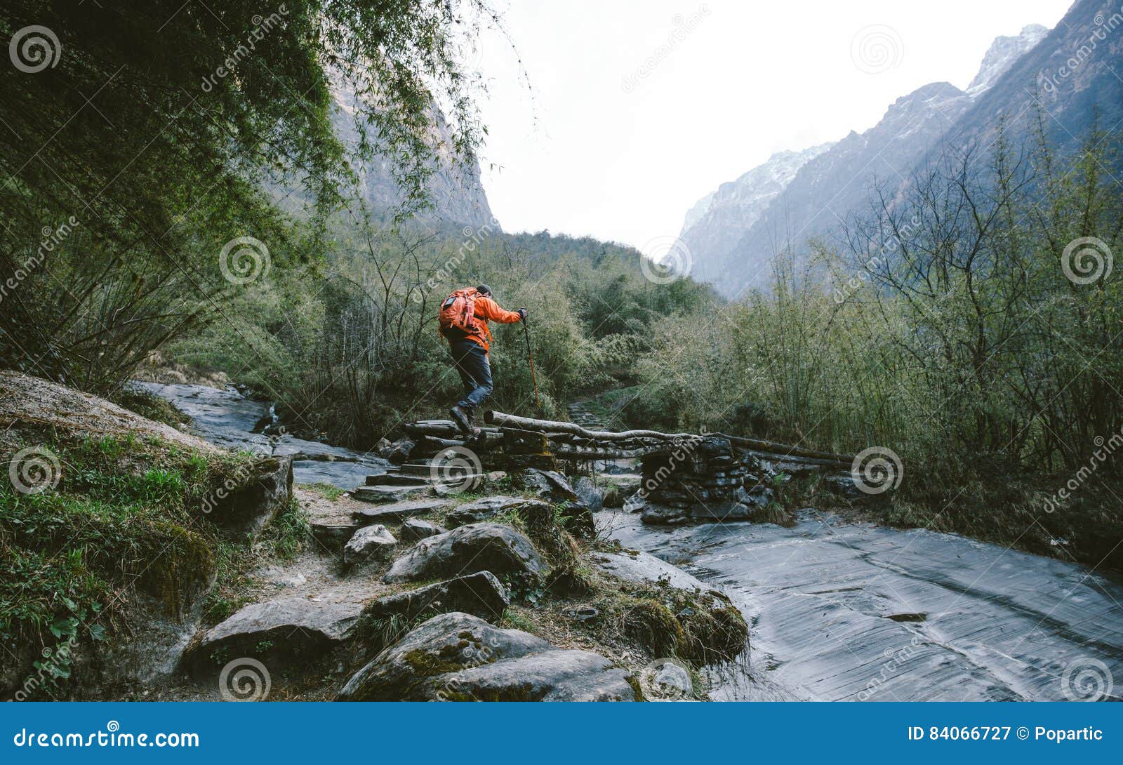 Hiker Crossing Sign In The Mountains Stock Photography | CartoonDealer ...