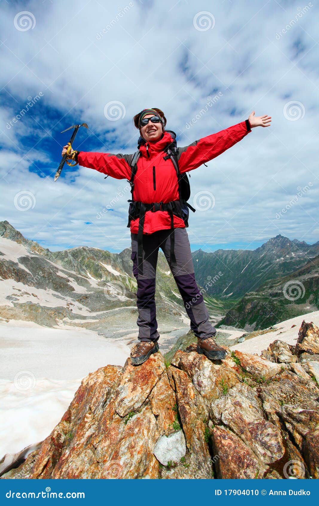 Hiker girl stock photo. Image of high, climb, active - 17904010