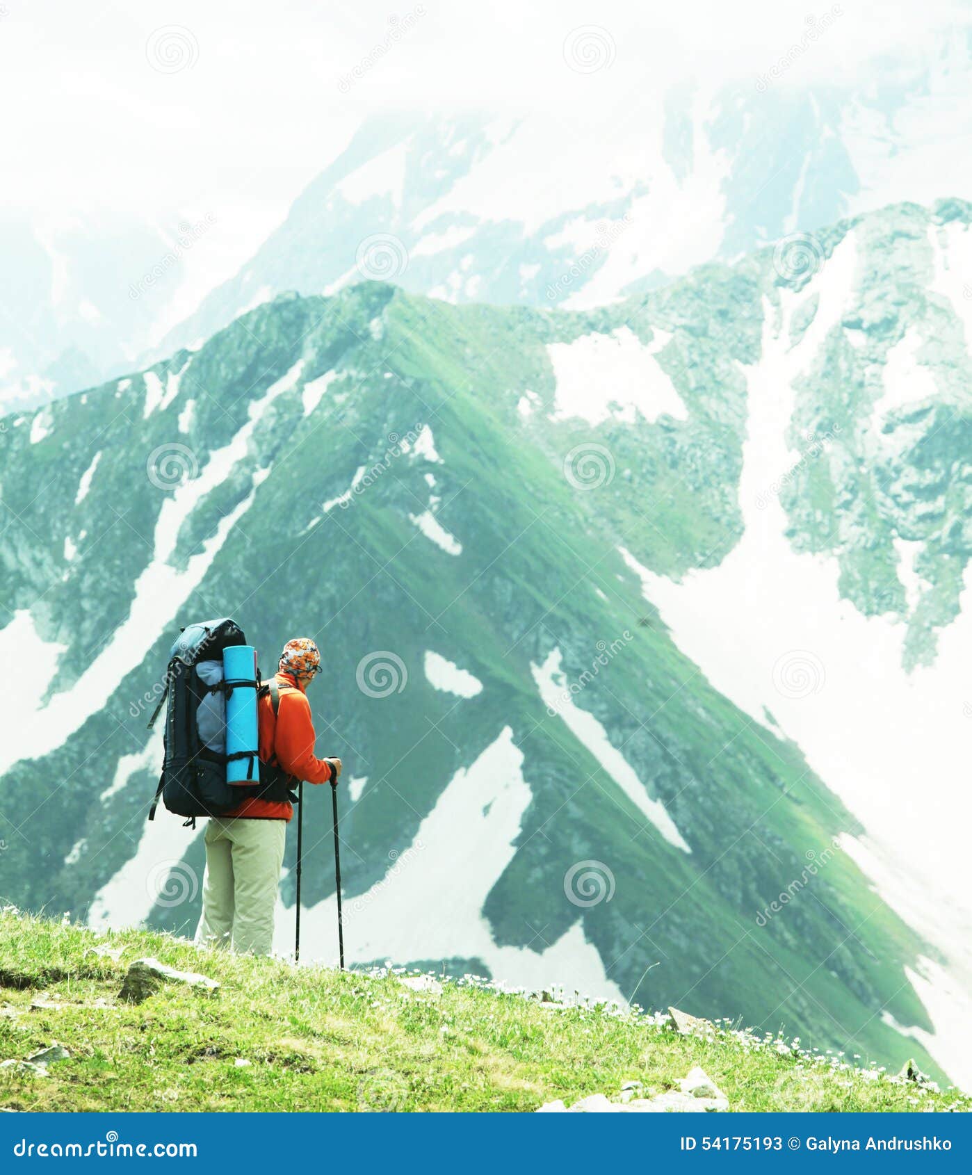 Hiker stock image. Image of people, mountaineering, outdoors - 54175193