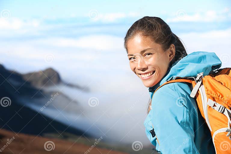 Hiker portrait stock photo. Image of cheerful, holiday - 27048038