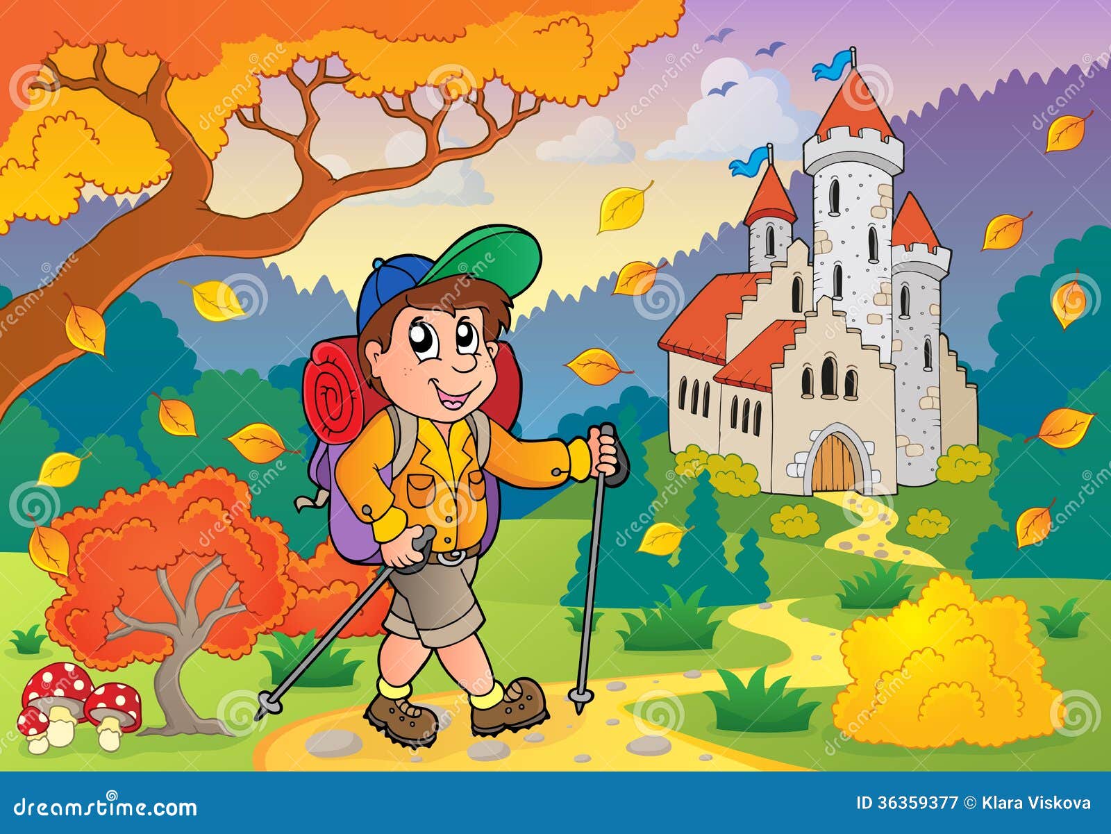 Walking The Path And Success - Pictured As Word Walking The Path On A ...