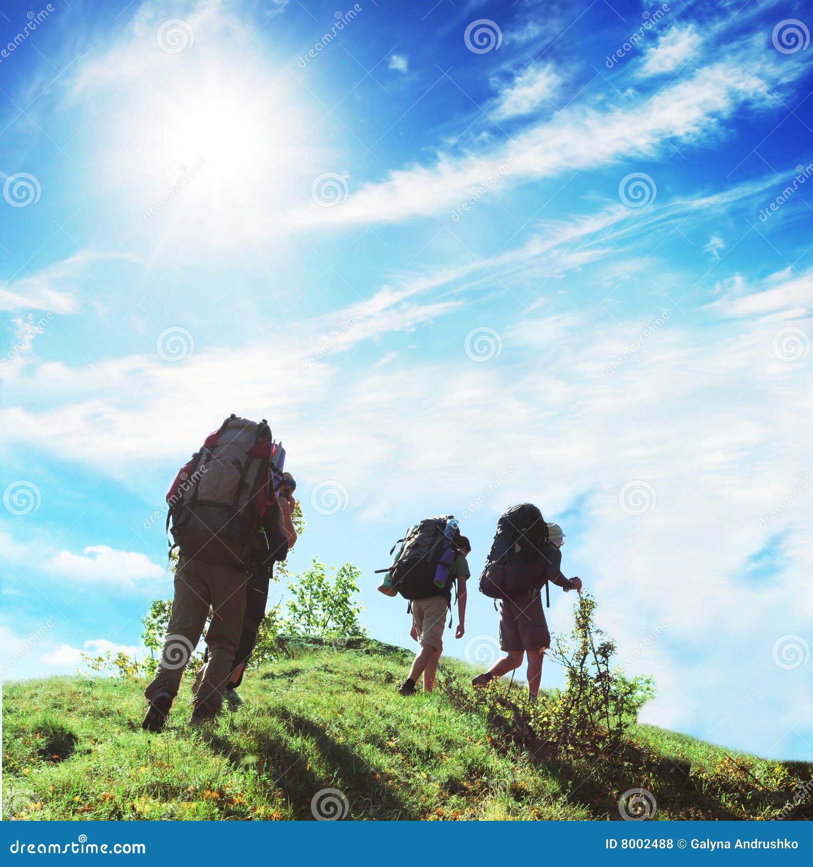 Hikers stock photo. Image of people, season, friends, walk - 8002488