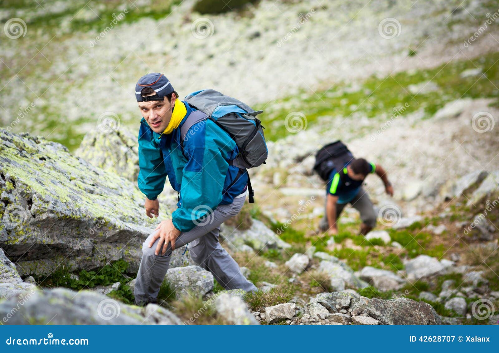 Hikers friends stock image. Image of rucksack, hiker - 42628707