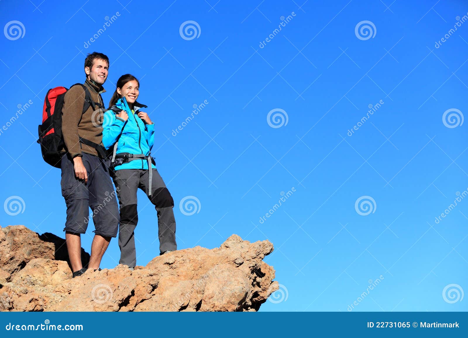 Hikers looking at view stock image. Image of fall, girl - 22731065