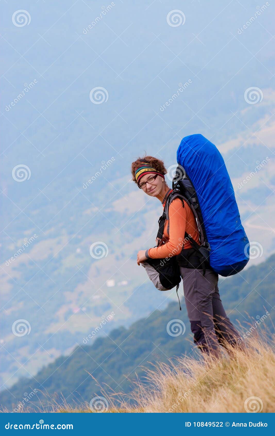 Hiking stock photo. Image of hiker, hike, blue, extreme - 10849522