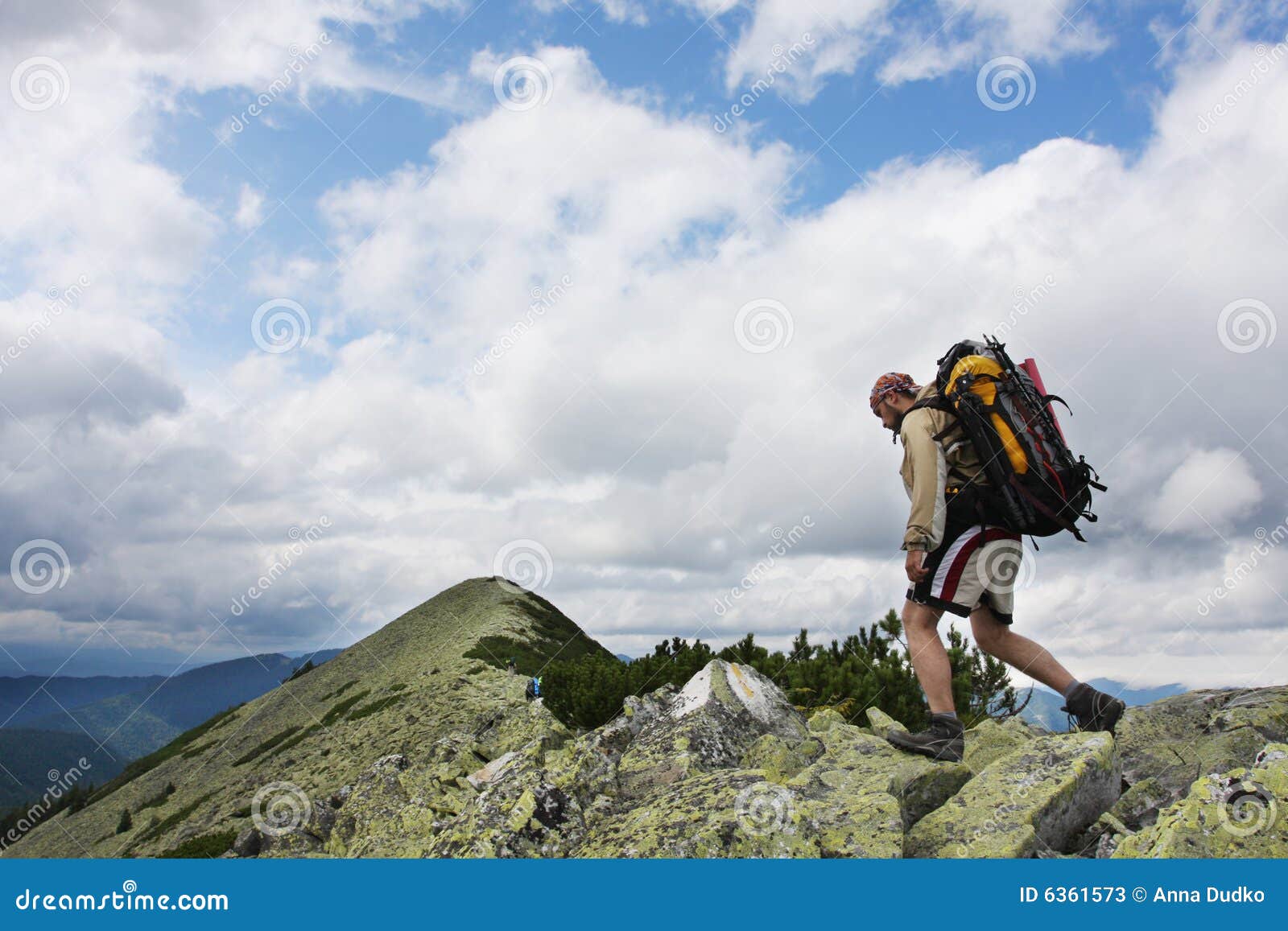 Hiking stock image. Image of portrait, field, park, climber - 6361573