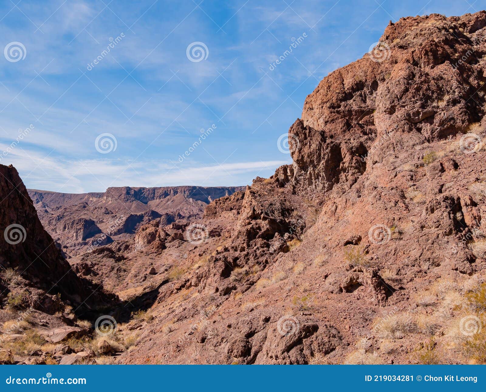 Hiking in the Arizona Hot Spring Trail Stock Image - Image of rocks ...