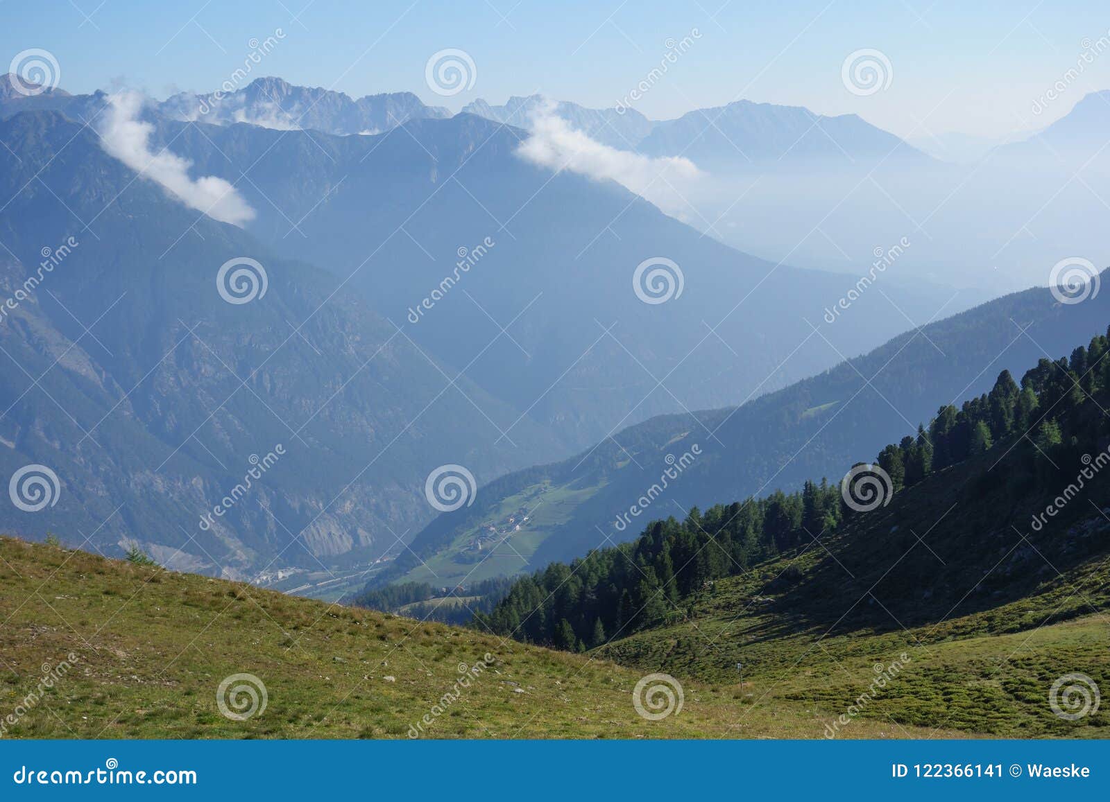 Hiking in the Austrian Alps Stock Image - Image of nature, summer ...