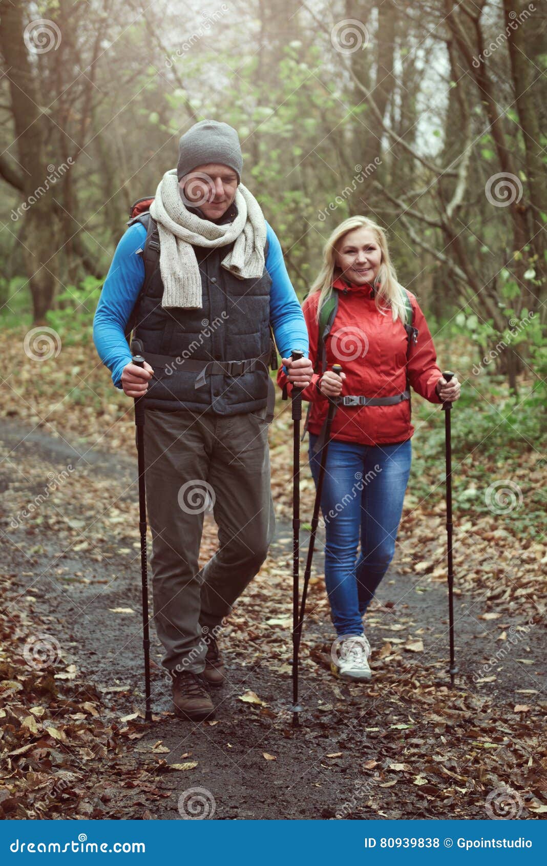 Hiking during the autumn stock photo. Image of clothes - 80939838