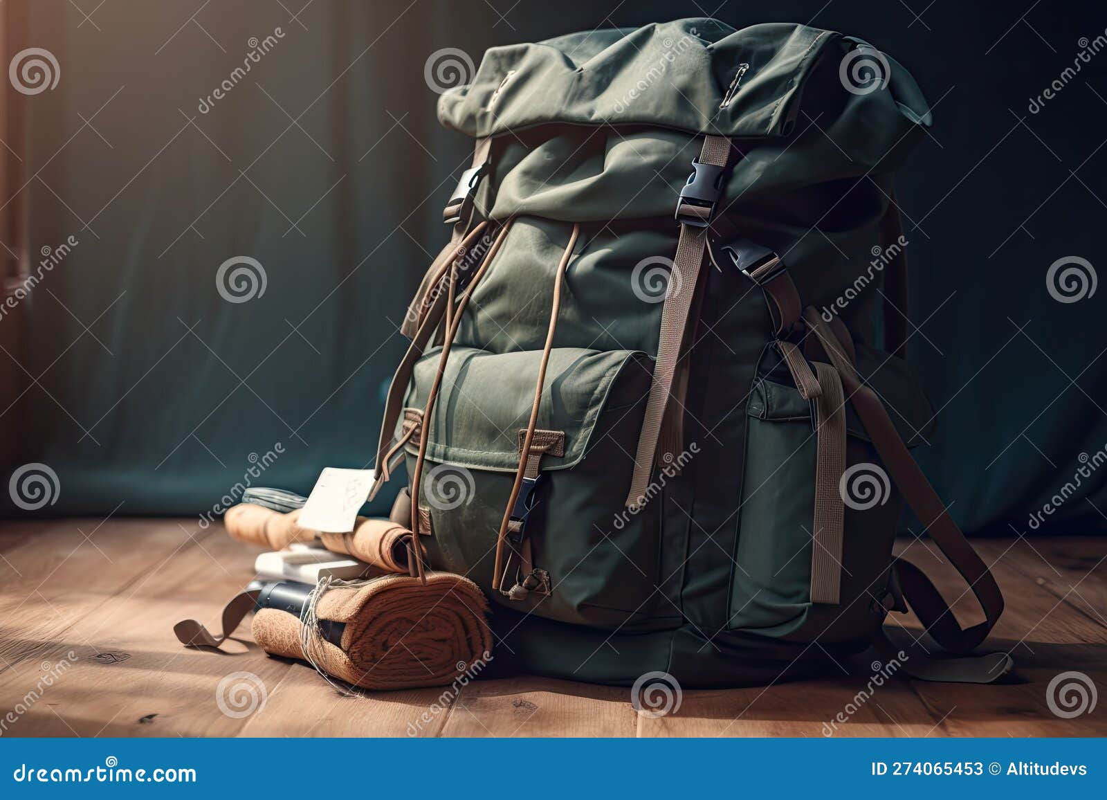 Hiking Backpack, Filled with Essential Supplies, Ready for the Journey ...