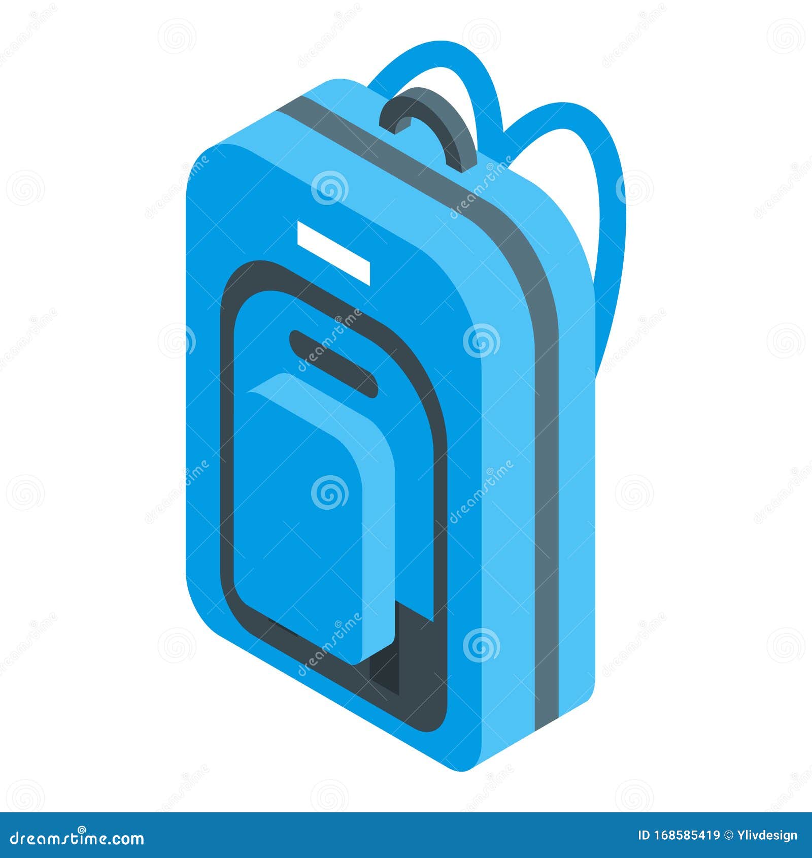 Hiking Backpack Icon, Isometric Style Stock Vector - Illustration of ...