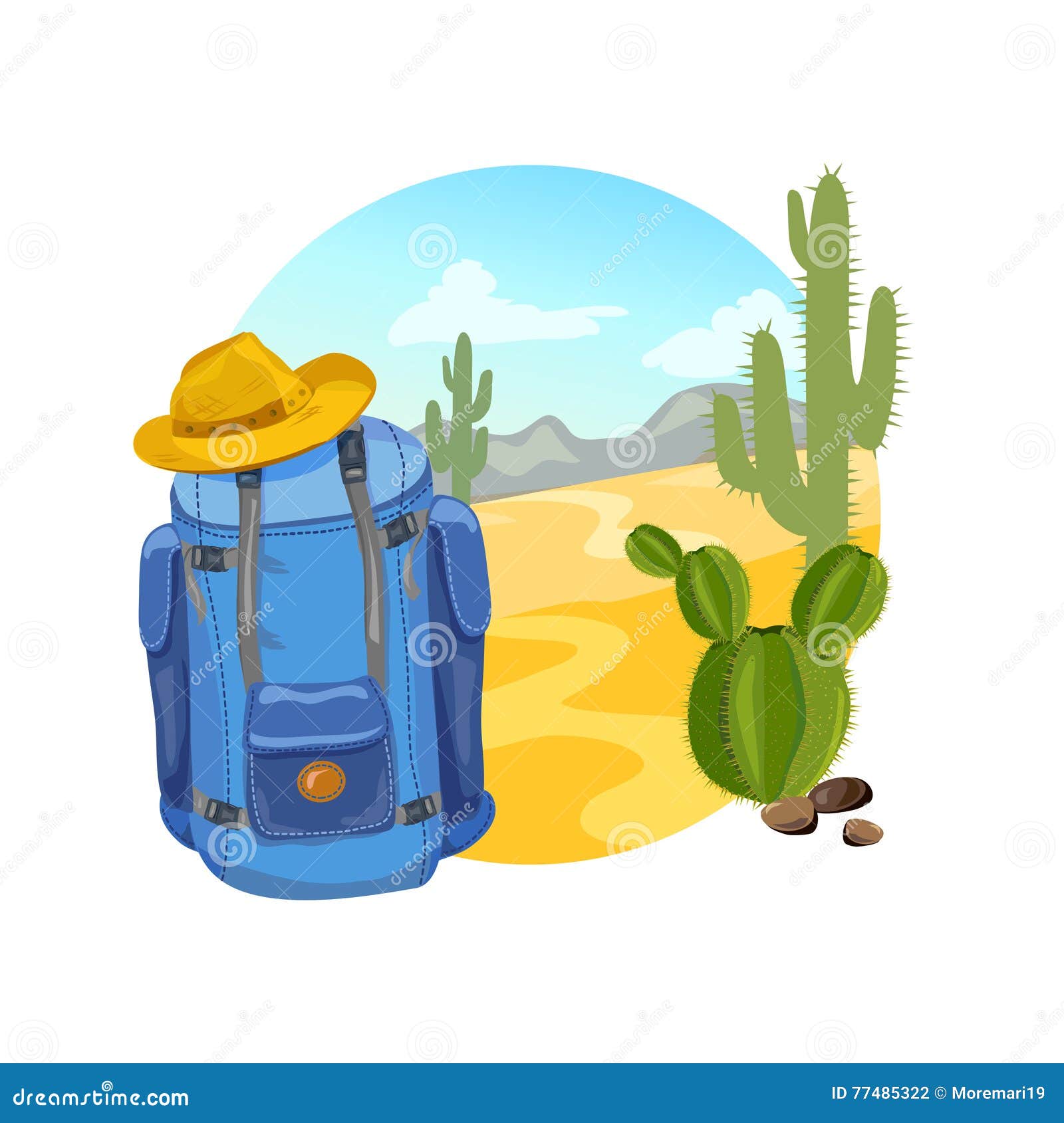 Hiking Backpack, With Roll-top Closure And External Frame, On Wooden ...