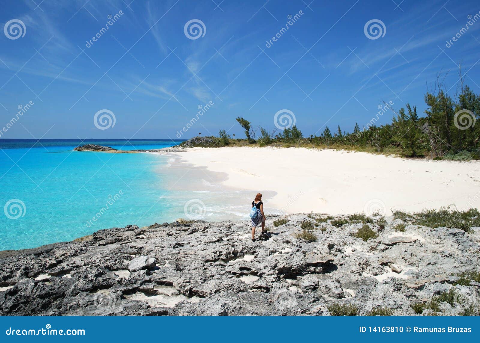 Hiking in Bahamas stock photo. Image of landscape, scenic - 14163810