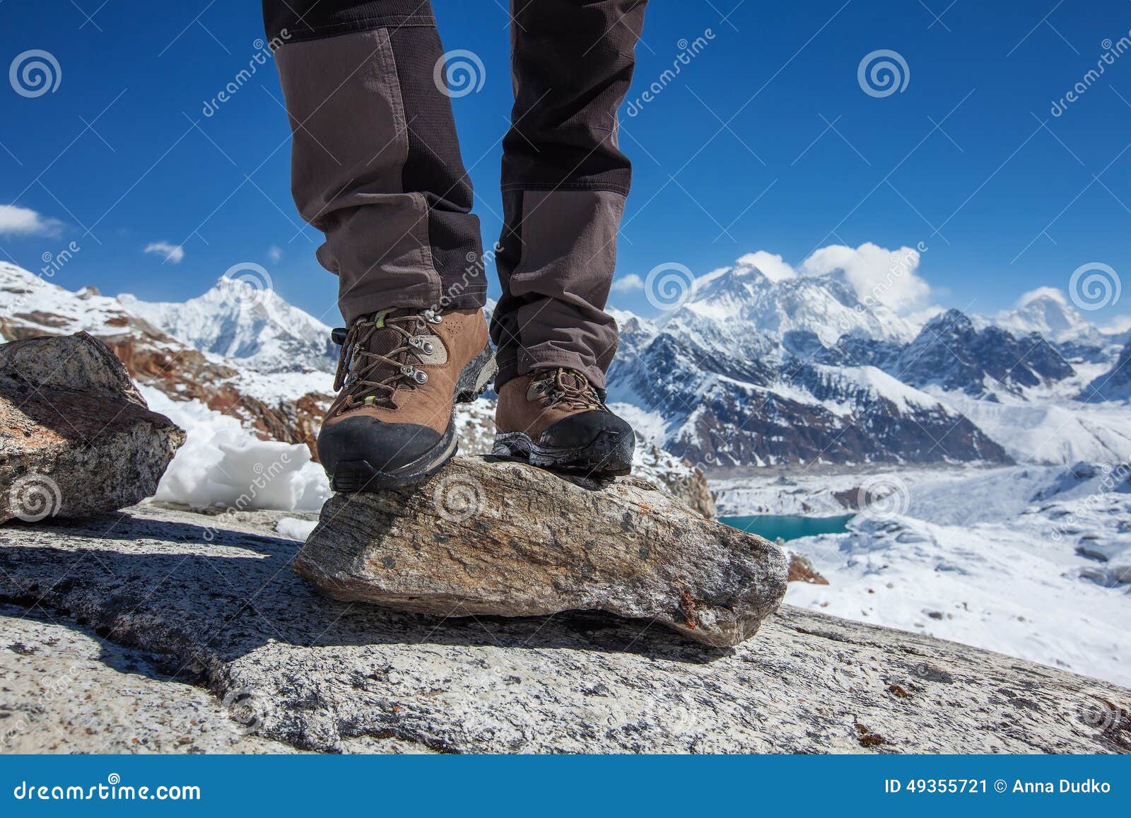 Hiking boot closeup stock image. Image of high, anapurna - 49355721