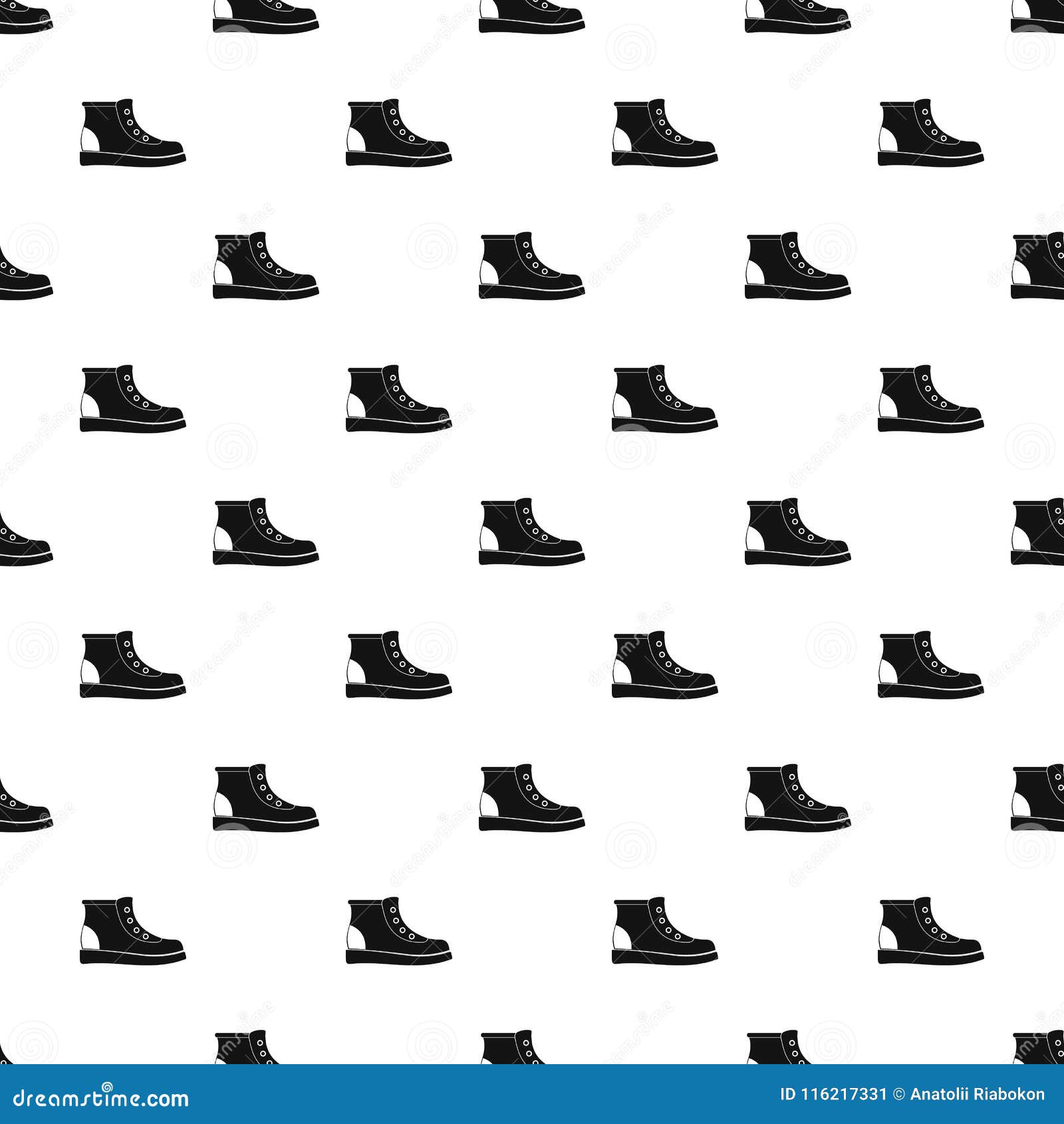 Hiking Boots Pattern Vector Seamless Stock Vector - Illustration of ...