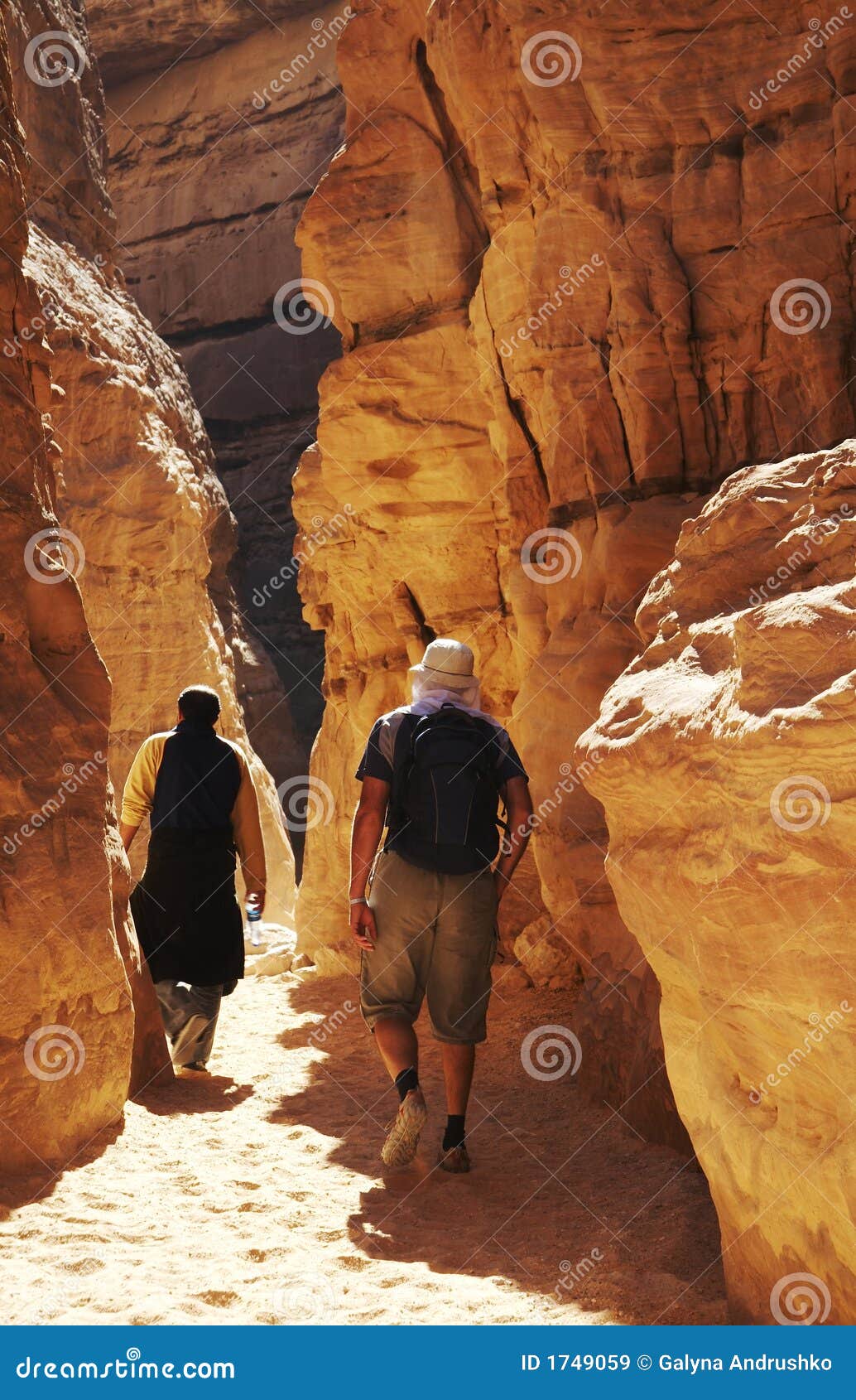 Hiking in the Colorful Canyon Stock Image - Image of lands, guide: 1749059