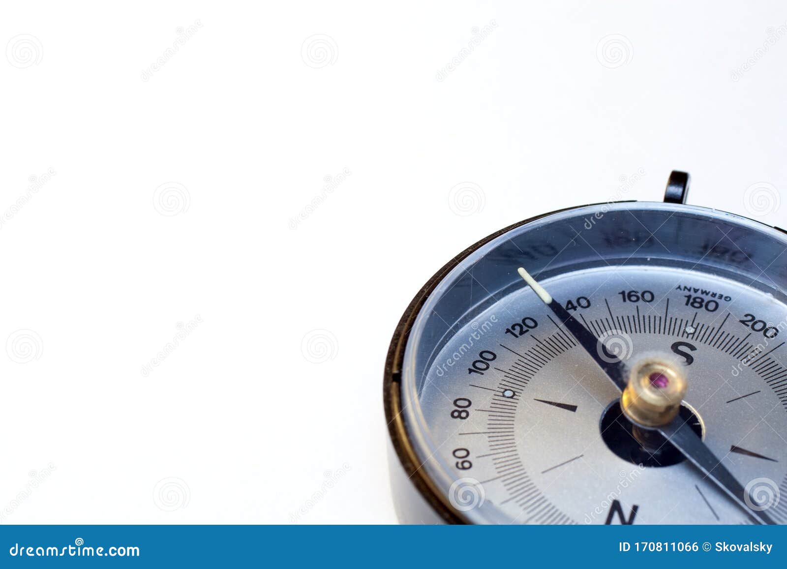 Compass Isolated on White Background Stock Photo - Image of metal ...