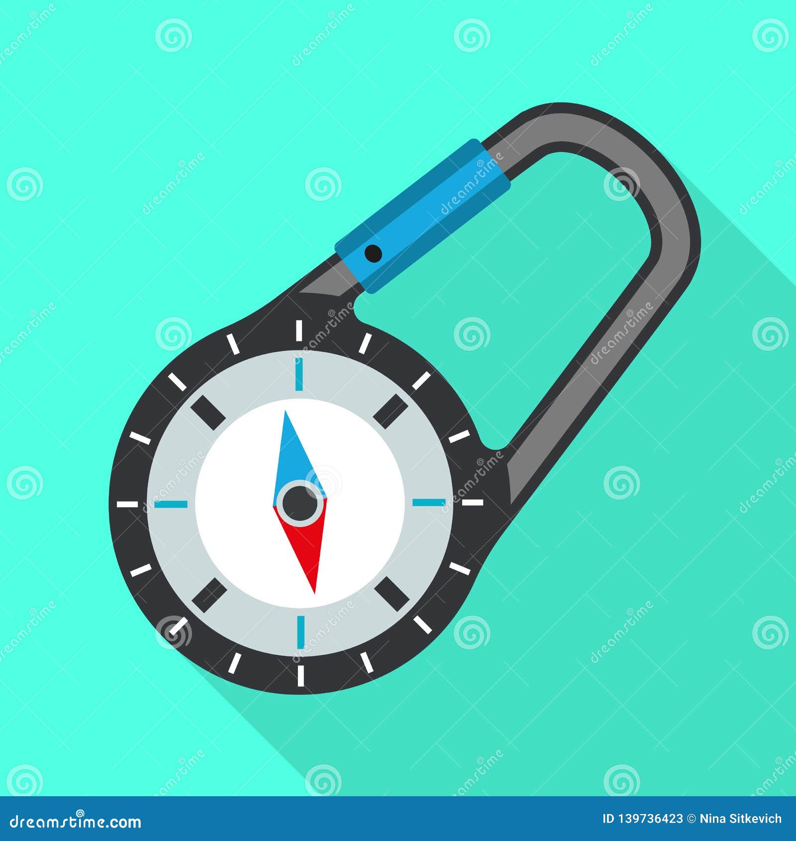Compass Tool Draw Circle On Line Paper Cartoon Vector | CartoonDealer ...