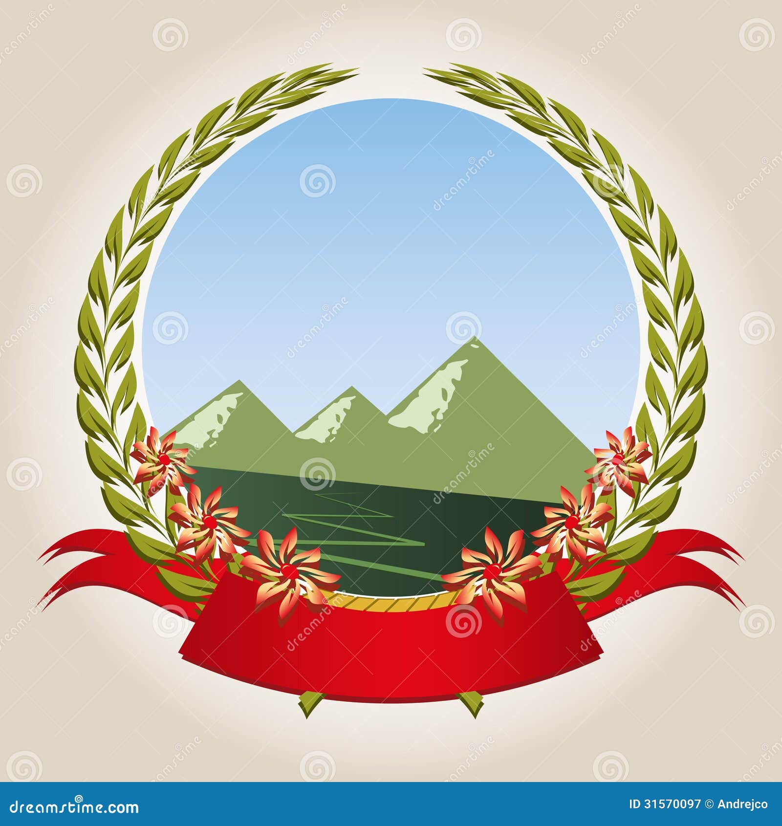 Hiking Emblem stock vector. Illustration of leaf, track - 31570097