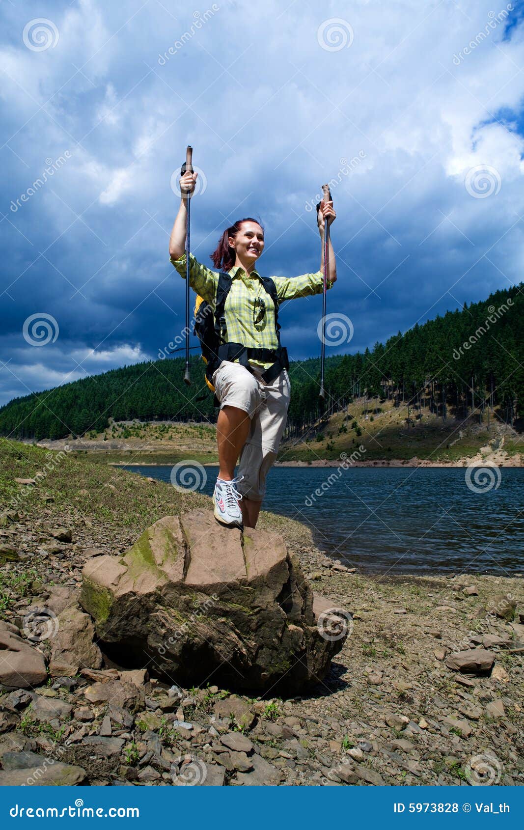 Hiking girl 1 stock photo. Image of activity, nature, active - 5973828