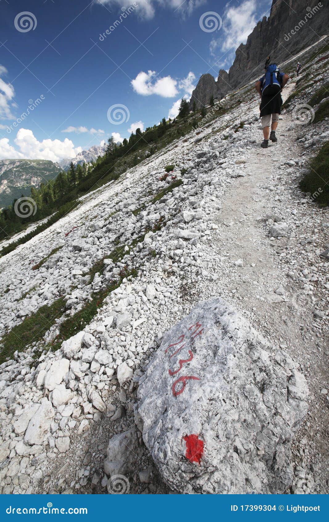 Hiking - Going Uphill on a Hking Trail Stock Photo - Image of high ...