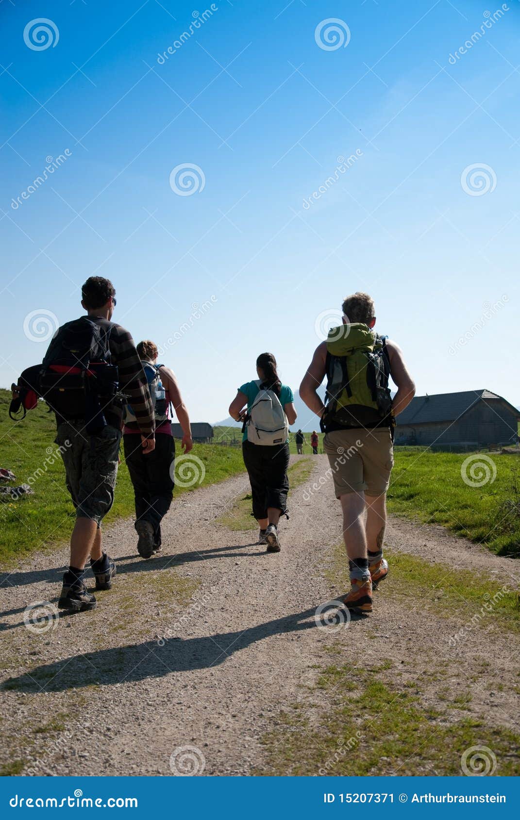 Hiking group stock image. Image of natural, trip, endurance - 15207371