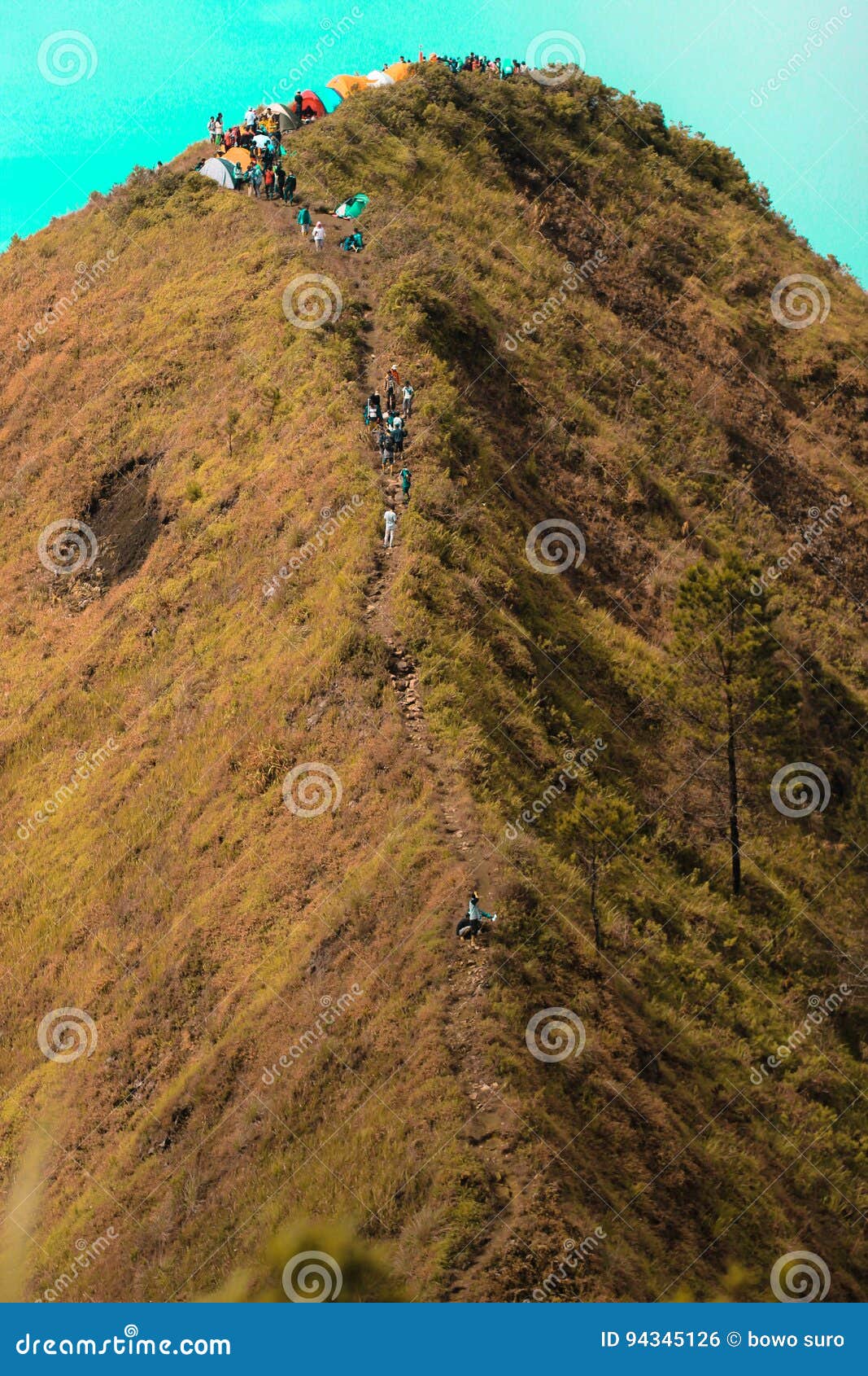 Hiking editorial photo. Image of java, hiking, indonesia - 94345126