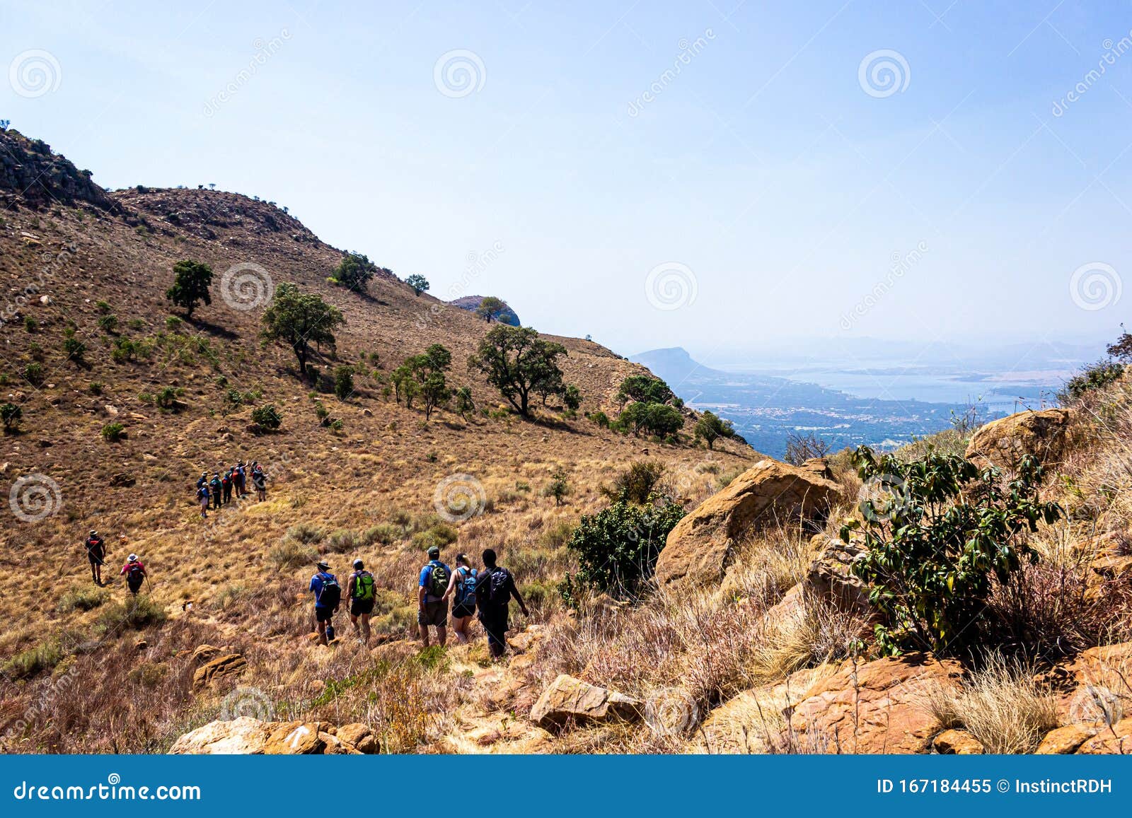 Hiking in the Magaliesberg Mountain Range Stock Image - Image of ...
