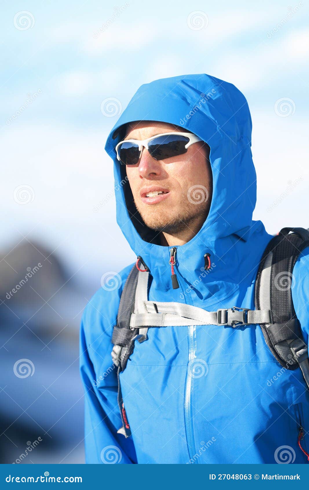 Hiking Man - Hiker Portrait Stock Image - Image of backpacker ...