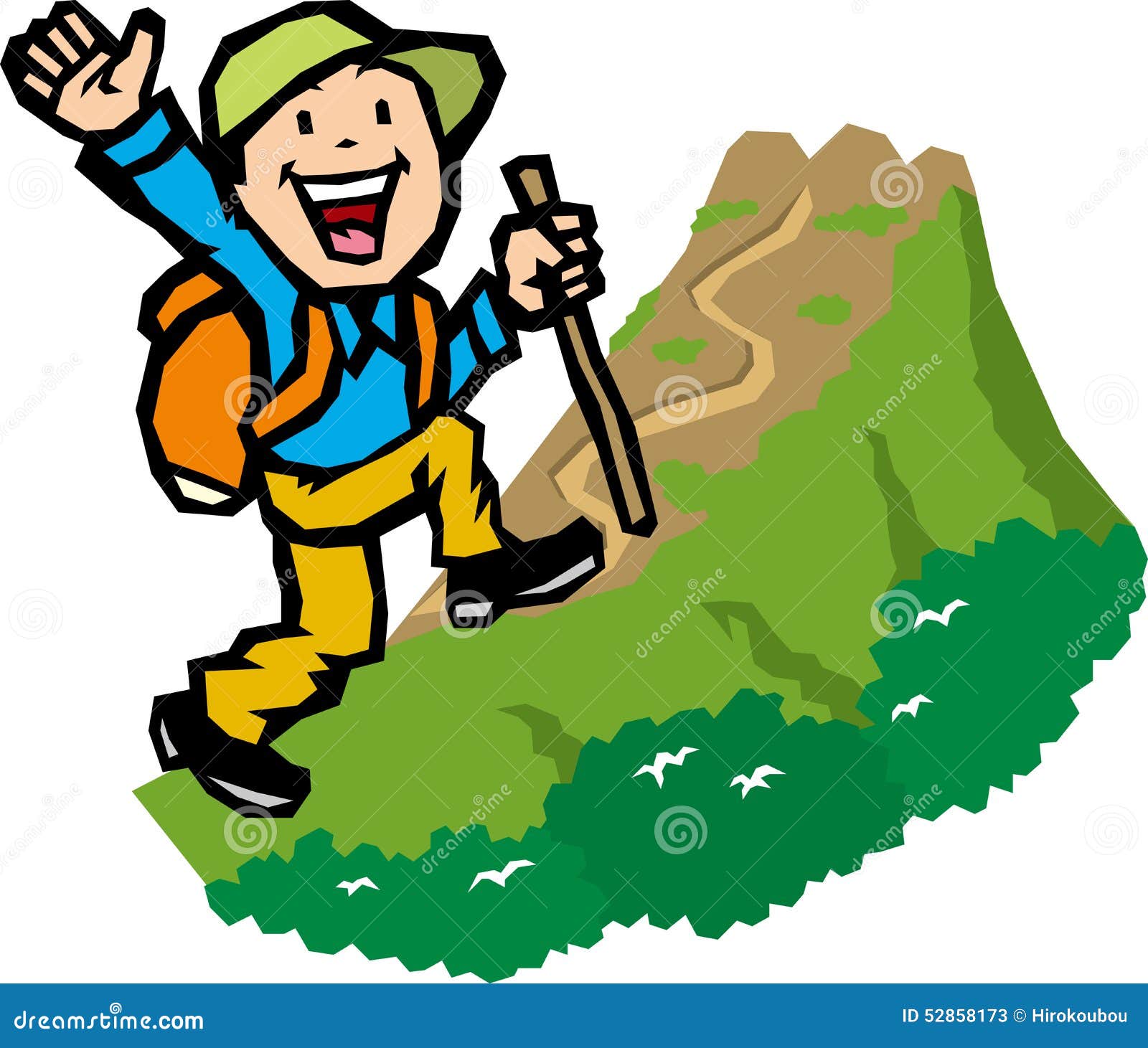 Hiking stock illustration. Illustration of japanese, happy - 52858173 Hiking stock illustration. Illustration of japanese, happy - 52858173