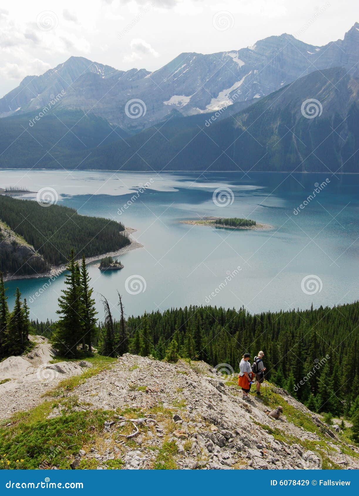 Hiking on mountain ridge stock image. Image of forest - 6078429