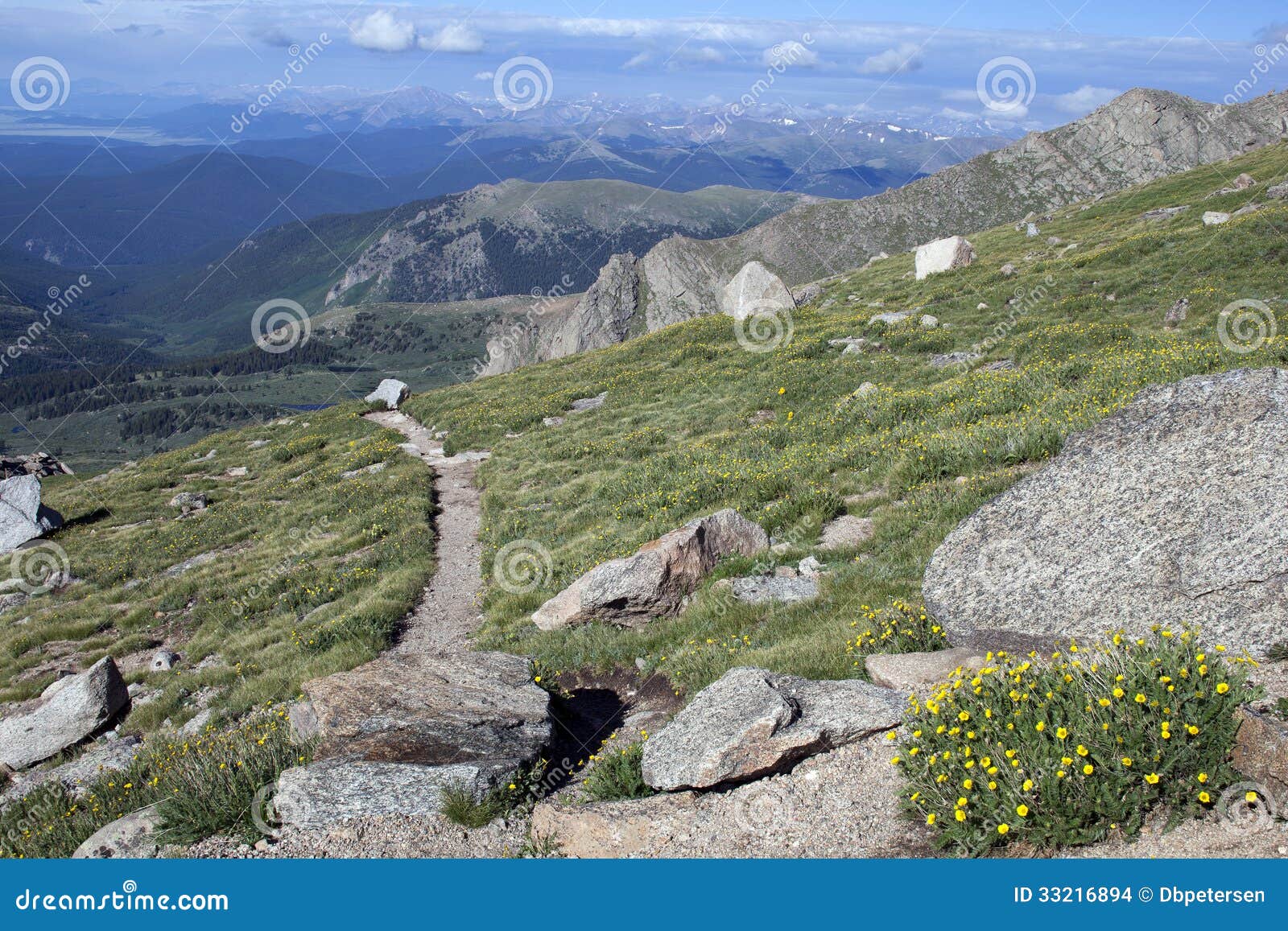 Hiking Path on Mount Evans, Colorado Stock Photo - Image of summer ...