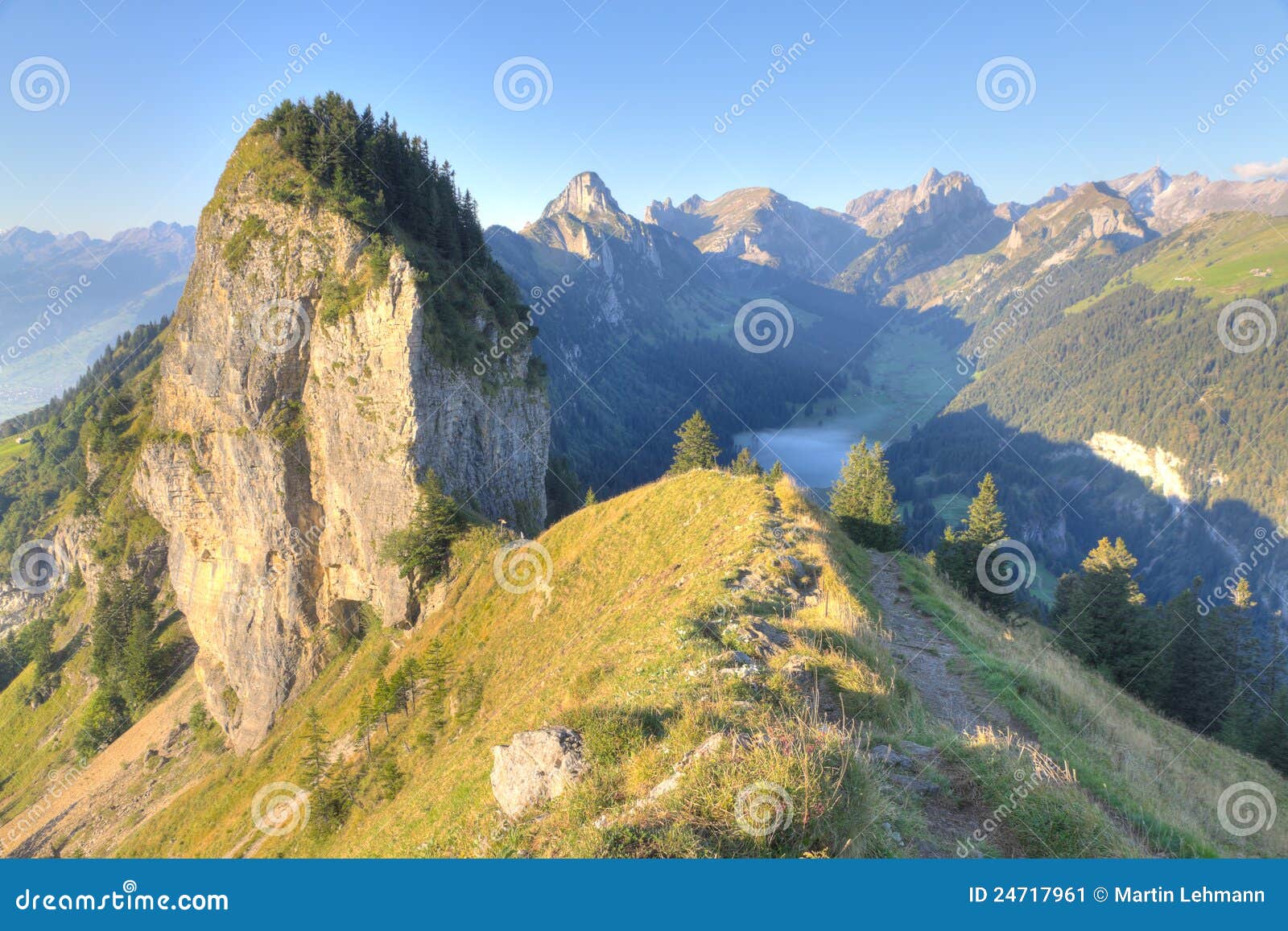 Hiking Path through Rocky Alps, Stock Image - Image of distance, active ...