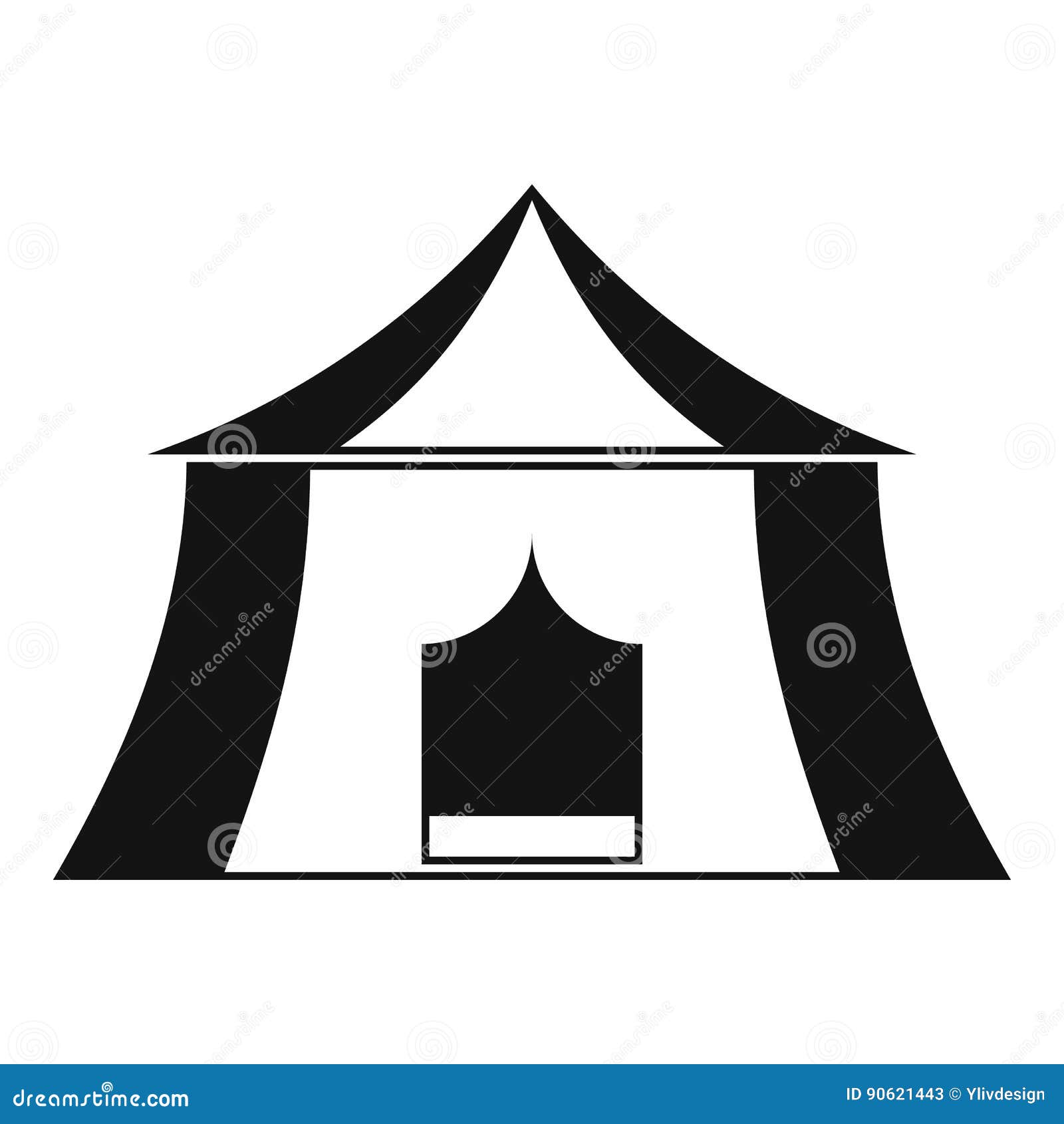 Hiking Pavilion Icon, Simple Style Stock Vector - Illustration of ...