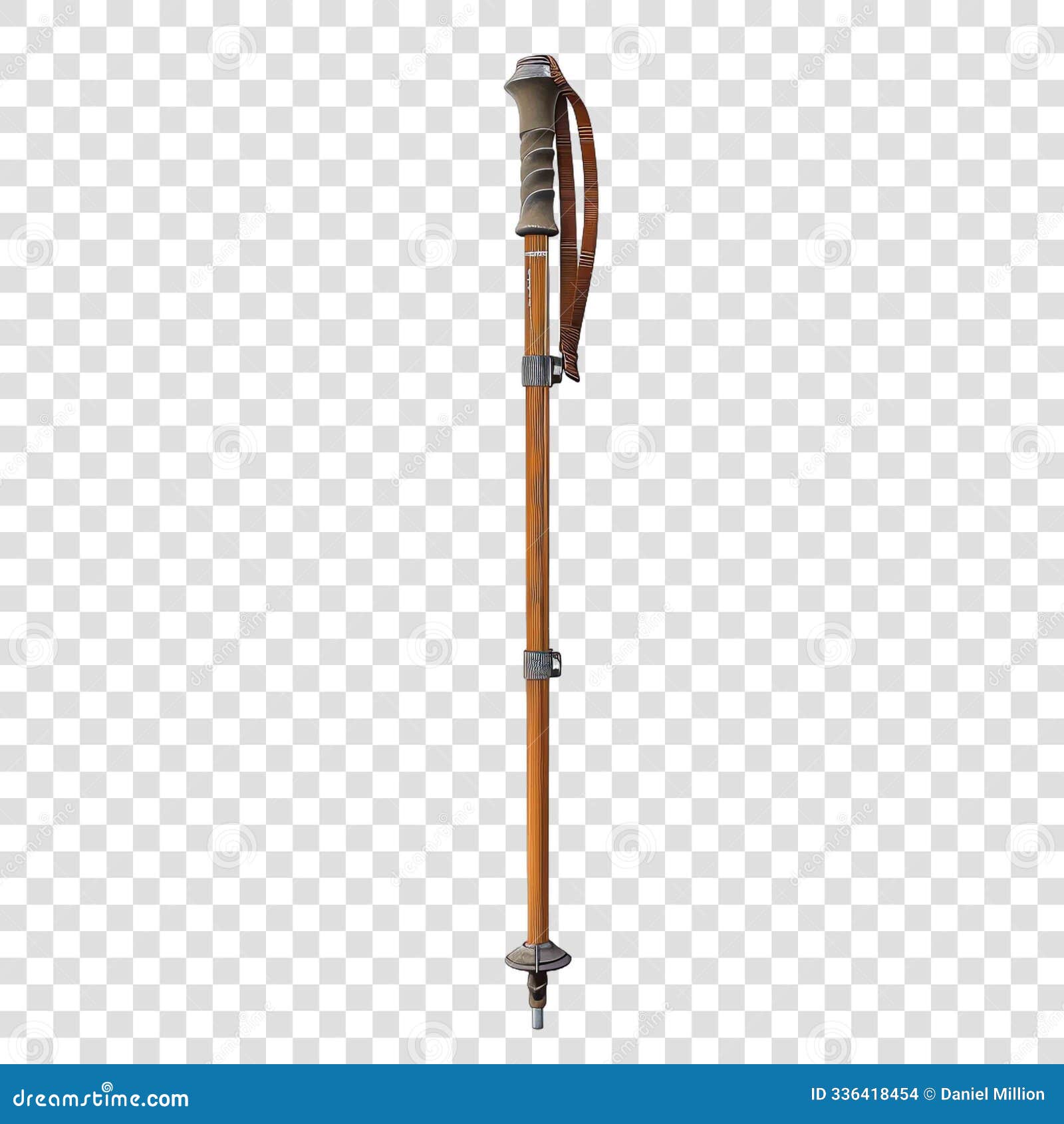 Hiking Pole Transparent Background Realistic Element Stock Illustration ...