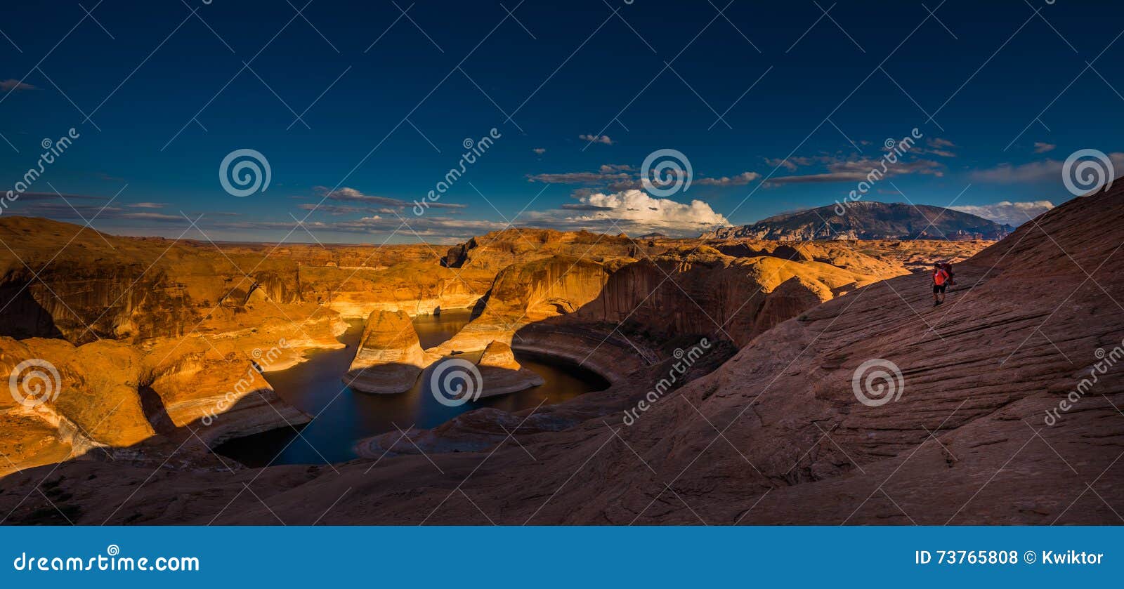 Hiking Reflection Canyon Lake Powell Utah Stock Photo - Image of lake ...