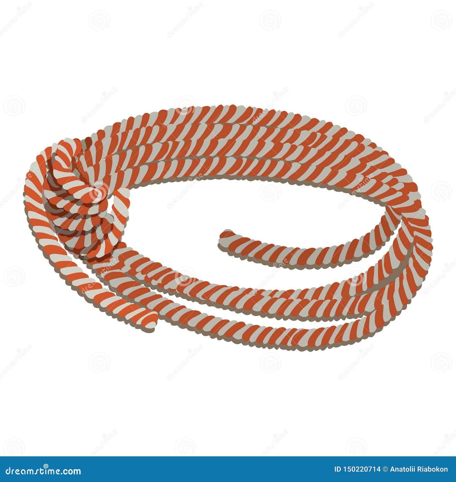 Hiking Rope Icon, Cartoon Style Stock Vector - Illustration of ornament ...