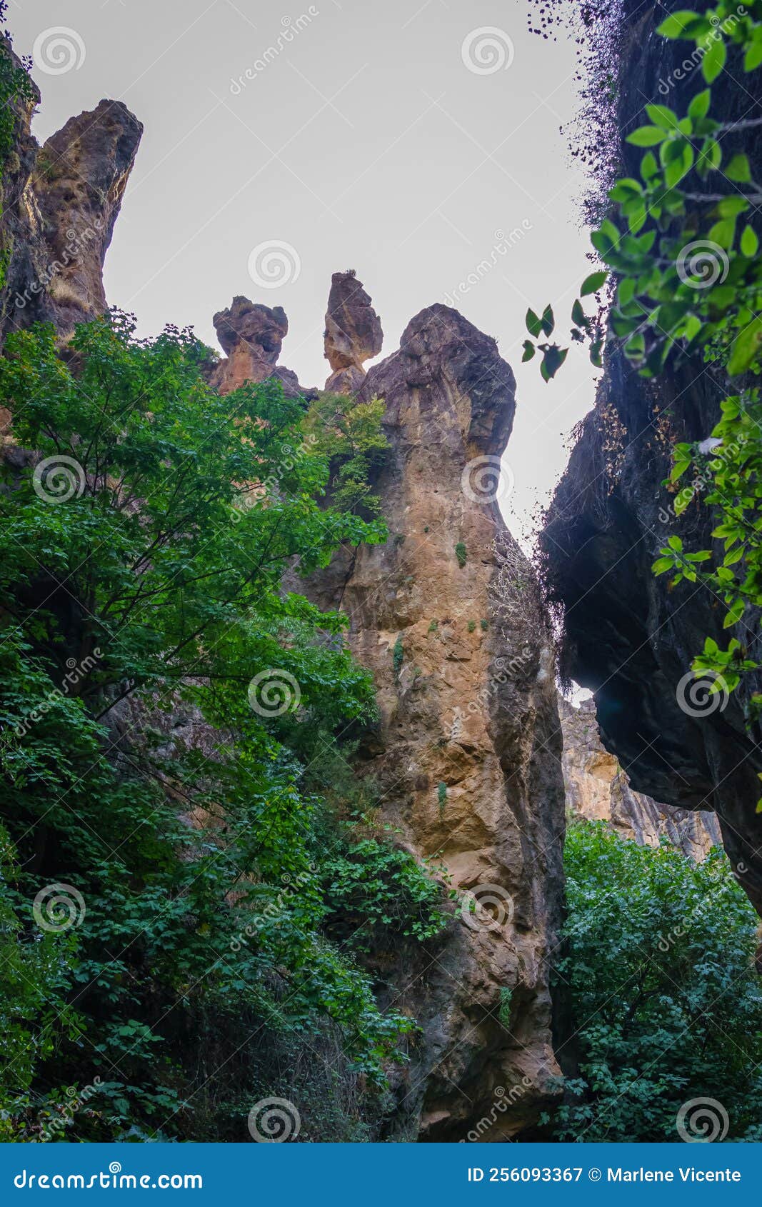 Hiking Route through the Cahorros De Monachil. Grenade Stock Image ...