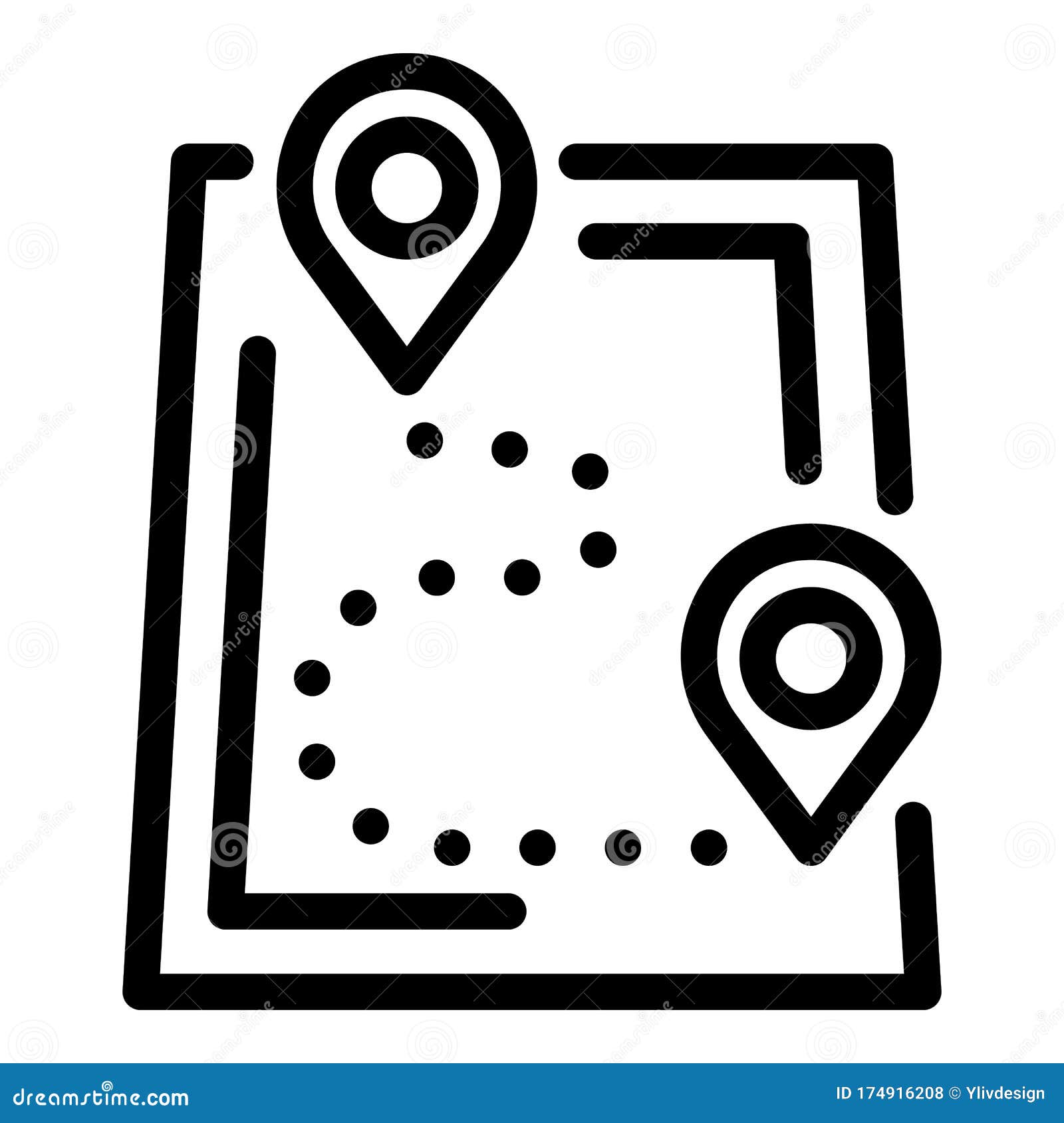 Hiking Route Infographic With A Five Steps. Layers Of Mountain ...
