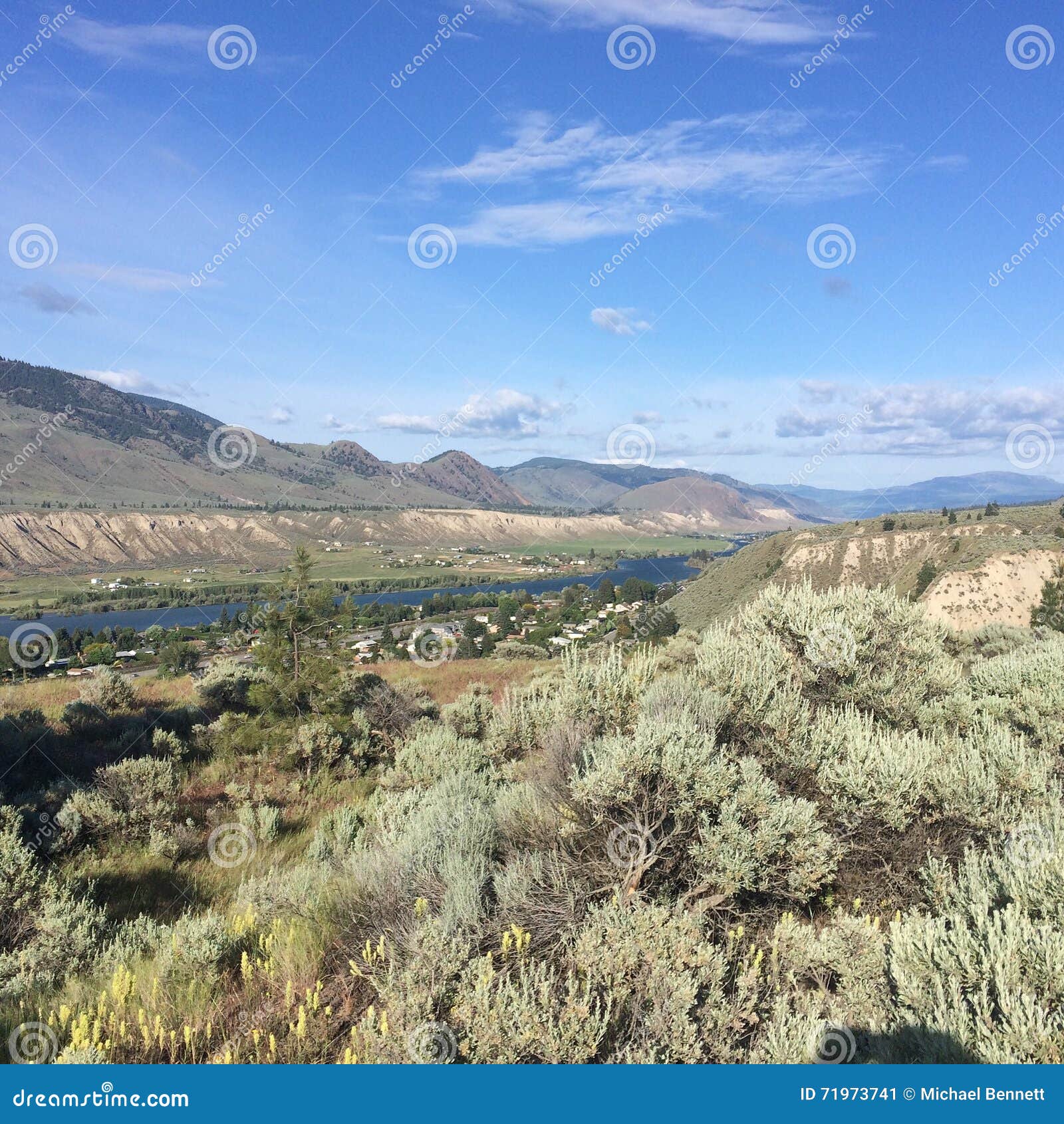Hiking in the Scenic Beautiful Kamloops Mountains Stock Image - Image ...