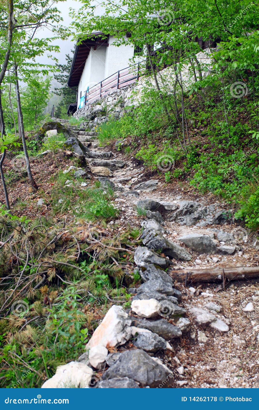 Hiking Track in the Mountains Stock Photo - Image of stone, tourism ...