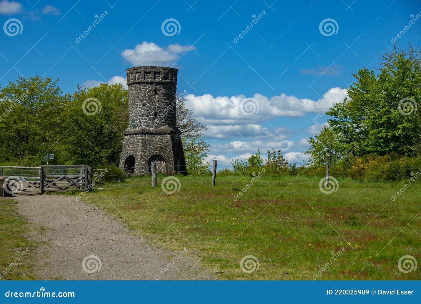 Hiking Trail with the Dronketurm in Daun Stock Image - Image of germany ...